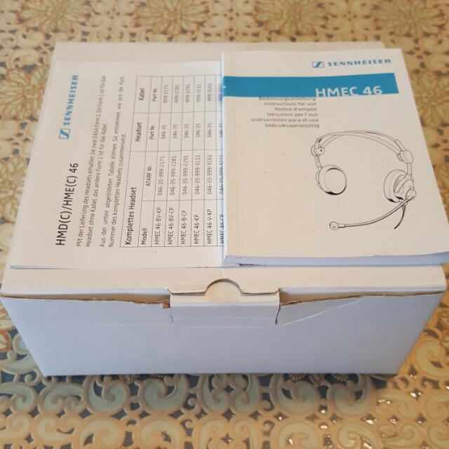 Sennheiser HMEC 46 Aviation Headset, Health & Nutrition, Health ...