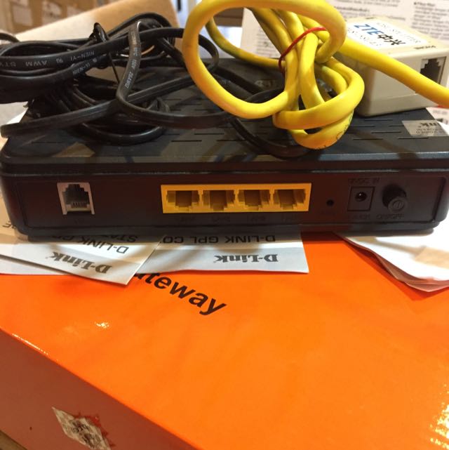 D Link ADSL2+ 4 Port Ethernet Router, Computers & Tech, Parts ...