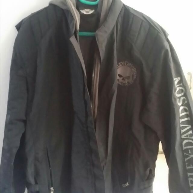 Harley Davidson Skull Jacket, Men's Fashion, Coats, Jackets and ...