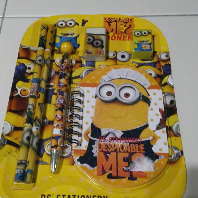 Minion Pencil Set, Hobbies & Toys, Toys & Games on Carousell