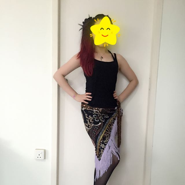 Bellydance Traditional Hip Scruff, Women's Fashion, Dresses & Sets ...