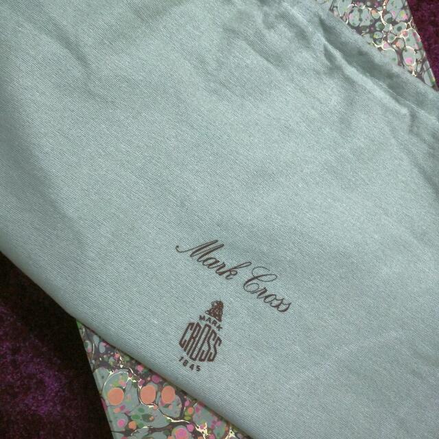 Mark Cross Laura bag in Navy/White, Luxury, Bags & Wallets on Carousell