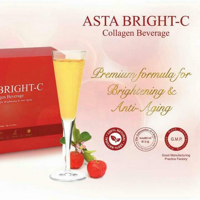 ASTA BRIGHT-C COLLAGEN BEVERAGE, Health & Nutrition, Health Supplements ...