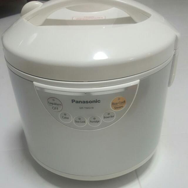 Panasonic Electronic Rice Cooker/Warmer SR-TMG18, TV & Home Appliances ...