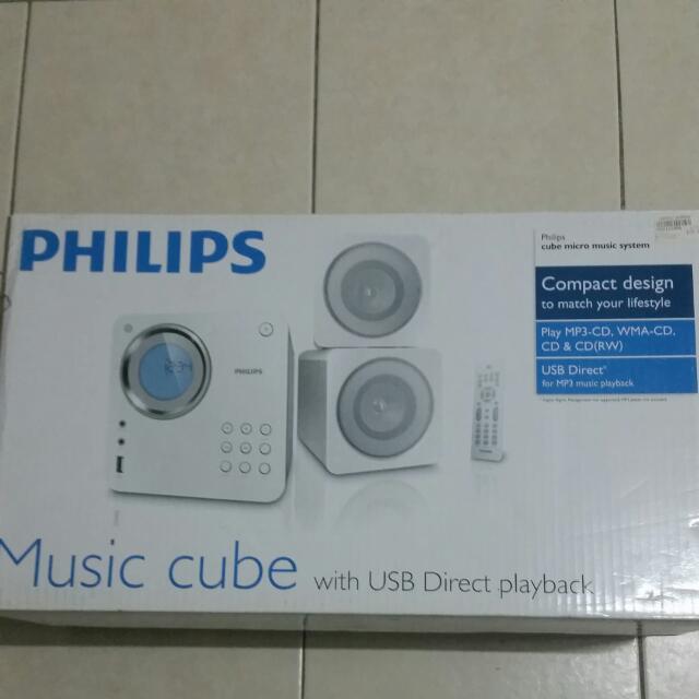 Philips Music Cube With USB Direct Playback, TV & Home Appliances, TV ...