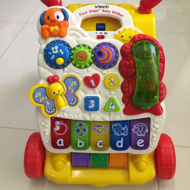 (Reserved) Vtech First Steps Baby Walker, Babies & Kids, Infant ...