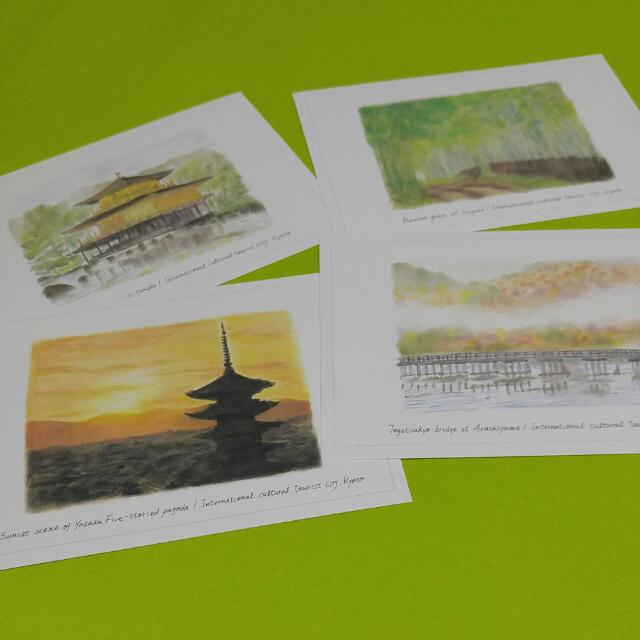 Postcards - Scenery of Kyoto, Japan, Everything Else on Carousell