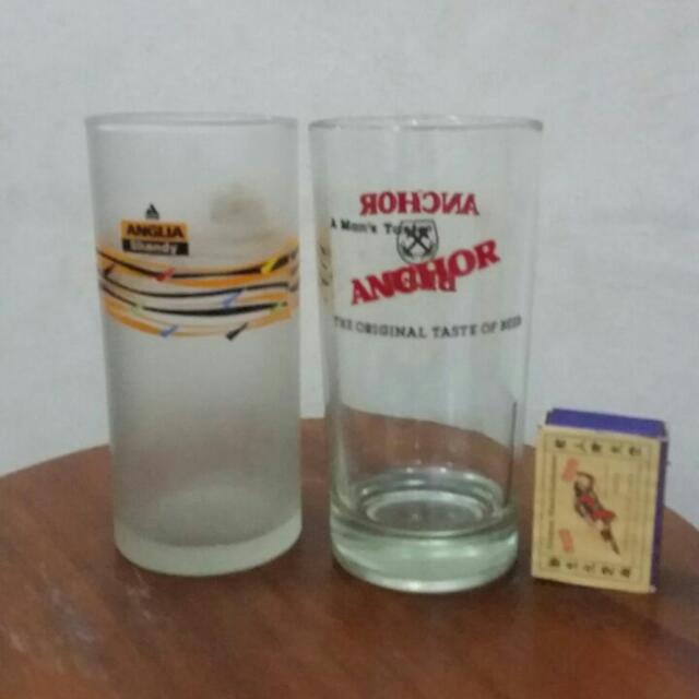 Vintage Anchor / Anglia Shandy Glass, Furniture & Home Living ...