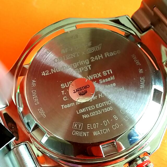 ORIENT M-FORCE SUBARU STI LIMITED EDITION, Men's Fashion, Footwear ...
