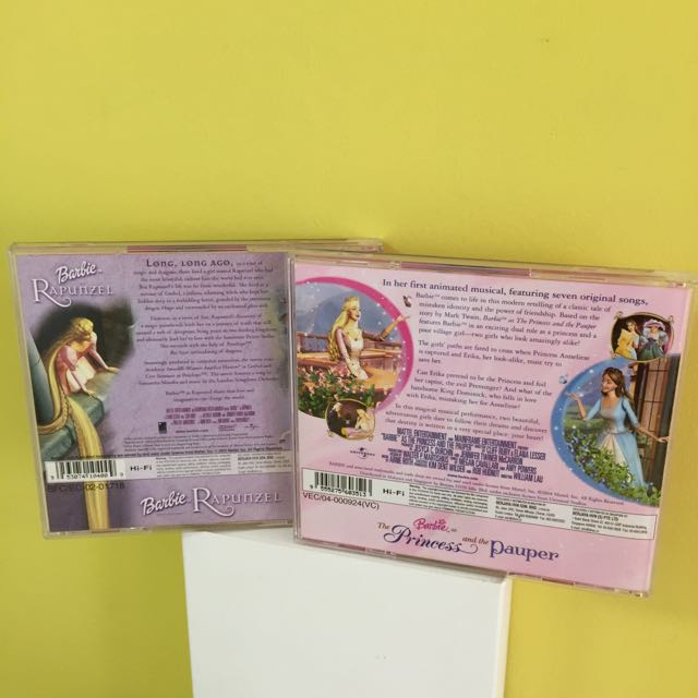 Barbie Rapunzel The Princess and the Pauper VCDs Movie Children Kids ...