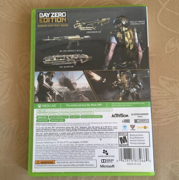 call of duty advance warfare, Hobbies & Toys, Toys & Games on Carousell
