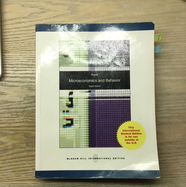 Microeconomics and Behaviour 8th Edition, Hobbies & Toys, Books ...