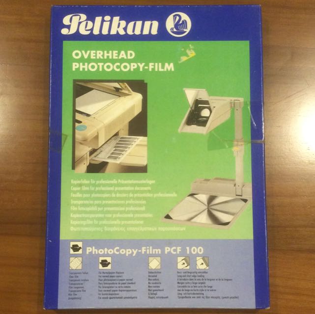 New Pelikan Overhead Photocopy Film Transparent Films Suitable For ...