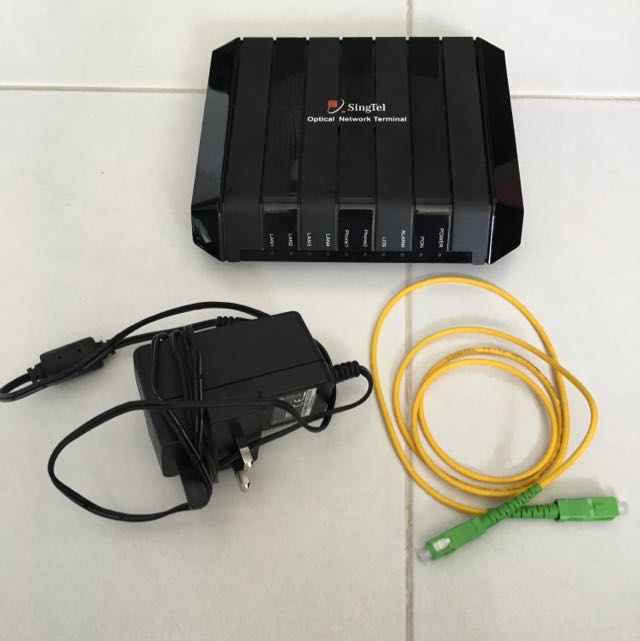 Singtel ZTE ONT (Optical Network Terminal, Computers & Tech, Parts ...