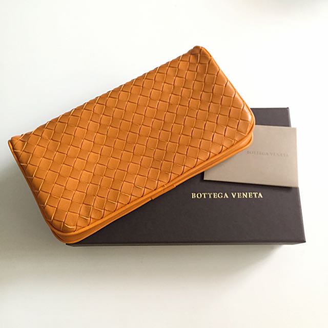 Bottega Veneta Long Wallet, Luxury, Bags & Wallets on Carousell