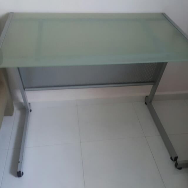 Glass Study table, Furniture & Home Living, Furniture, Tables & Sets on ...
