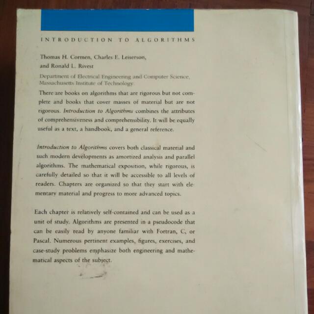 Introduction To Algorithms, Hobbies & Toys, Books & Magazines ...