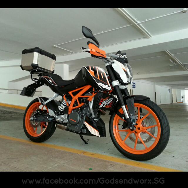 KTM Duke 390 - Custom Radiator Guard by Godsendworx, Motorcycles ...