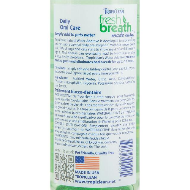 Tropiclean Natural Water Additive 473ml, Pet Supplies, Homes & Other ...