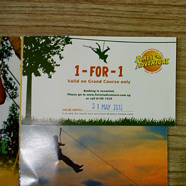 1-for-1 Forest Adventure Tree Top Course Ticket, Tickets & Vouchers ...