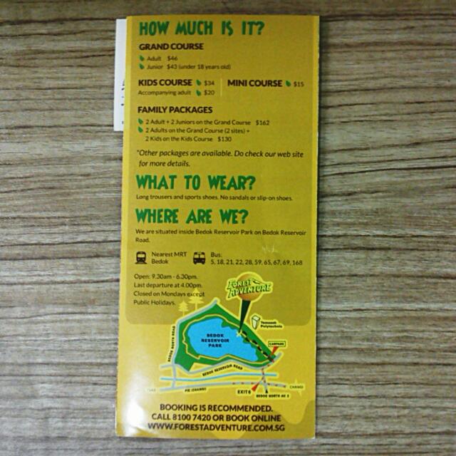 1-for-1 Forest Adventure Tree Top Course Ticket, Tickets & Vouchers ...