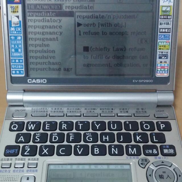 Casio EV-SP2900 Electronic Dictionary, Everything Else on Carousell