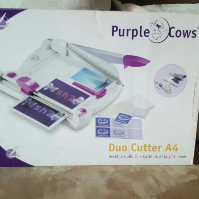 Duo Cutter A4 Desktop Guillotine Cutter And Rotary Trimmer By Purple ...