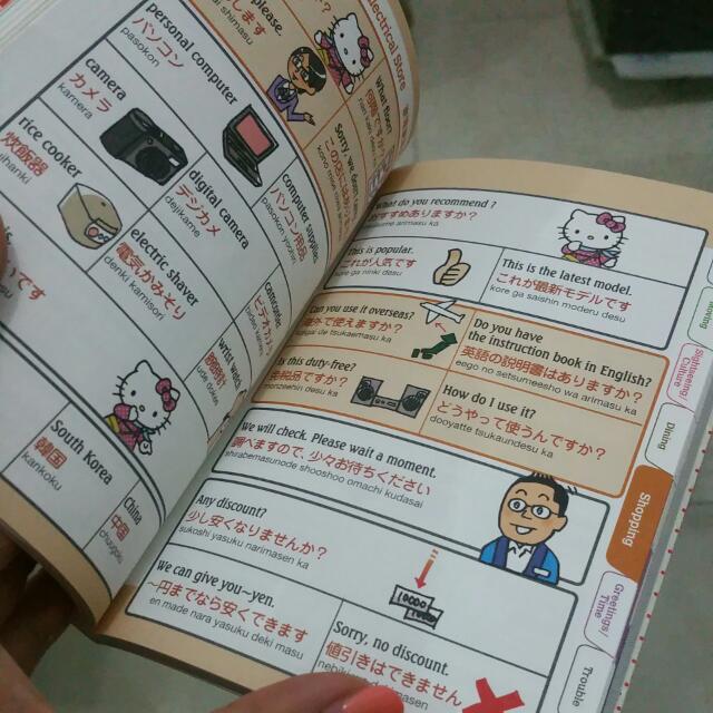 PENDING Hello Kitty Yubisashi Mini Phrasebook (English-Japanese ...