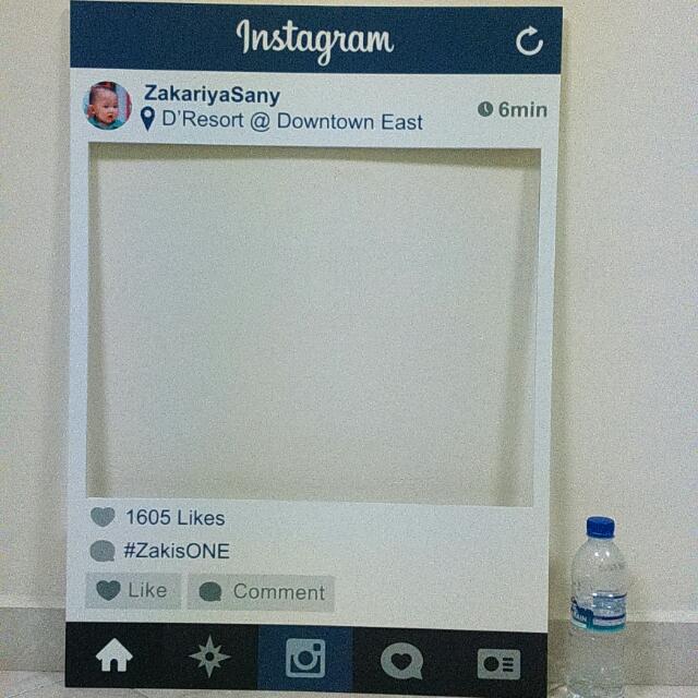Instagram Frame For Photobooth., Furniture & Home Living, Home Decor ...