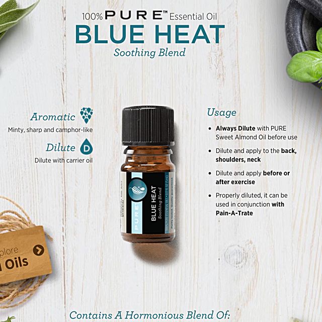 Pure Blue Heat Essential Oil, Everything Else on Carousell
