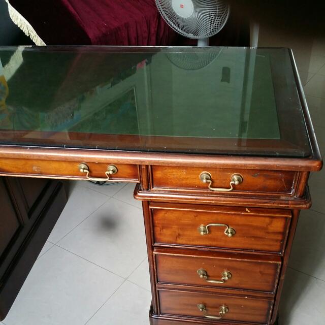 Vintage Study Table, Furniture & Home Living, Furniture, Tables & Sets ...