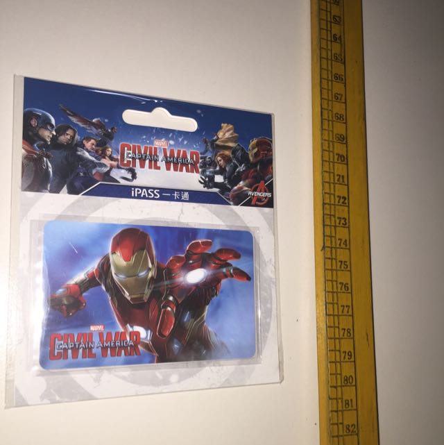 Captain America Civil War Iron Man Collectible Taiwan iPass Card ...