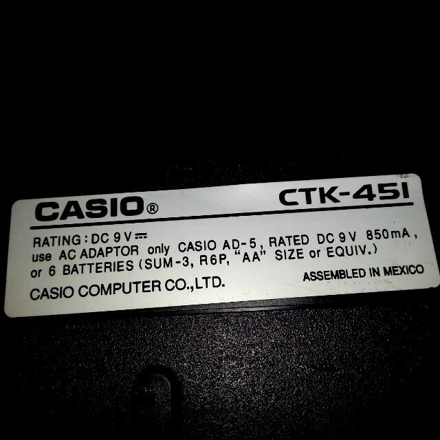 CASIO CTK451-100 Song Bank in Original Complete Set (Rare!!), Hobbies ...