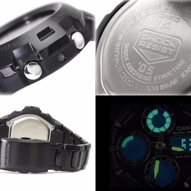 Casio G-Shock Cockpit Mens Watch G702BD-1A (Stealth), Health ...