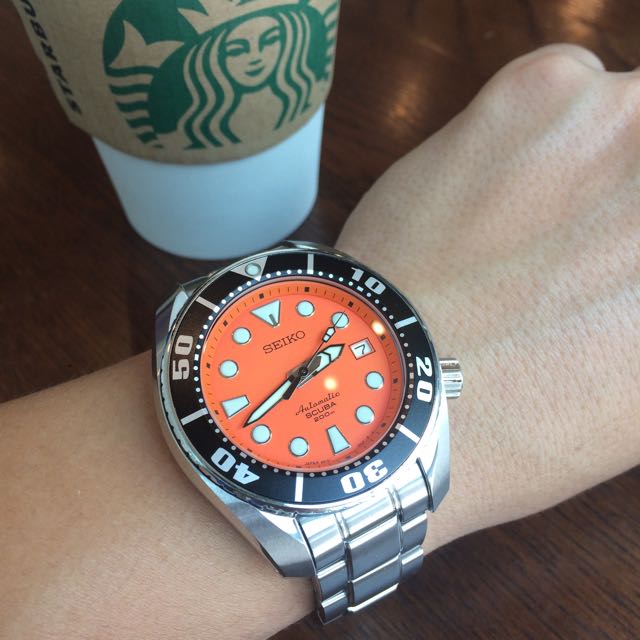 Seiko SBDC005 Sumo Orange Automatic Watch *Unavailable*, Men's Fashion ...