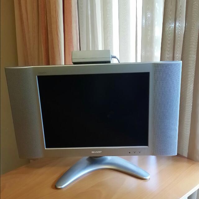 20" Sharp LCD TV Made In Japan, Furniture & Home Living, Furniture, TV ...