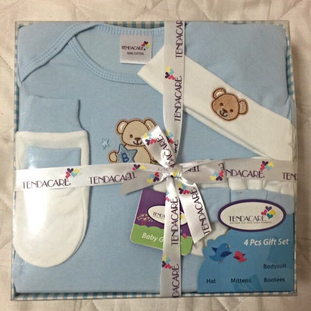 Newborn Baby 4 Pcs Gift Set, Babies & Kids, Bathing & Changing, Baby ...