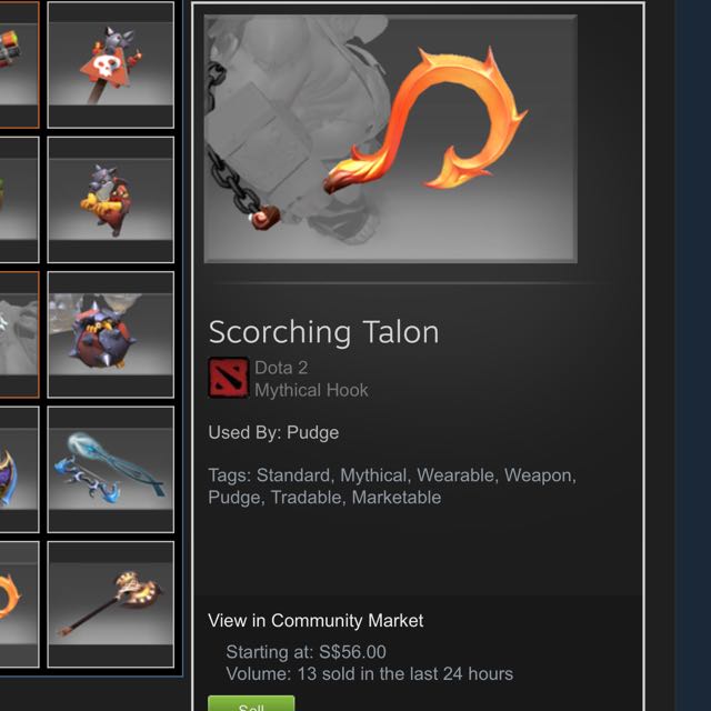 Sf Arcana , Exalted Pa Arcana Lvl 3 , Pudge Hook, Hobbies & Toys, Toys ...
