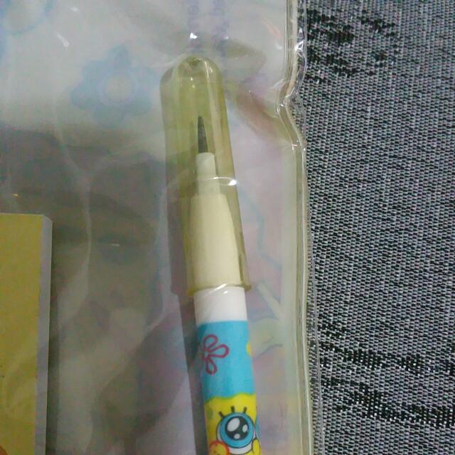 Spongebob Stationary Set, Hobbies & Toys, Toys & Games on Carousell