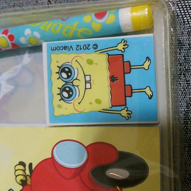 Spongebob Stationary Set, Hobbies & Toys, Toys & Games on Carousell