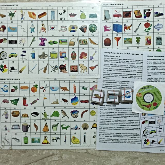 Shichida Linking Memory Set 1B, 2B and 3B, Hobbies & Toys, Books ...