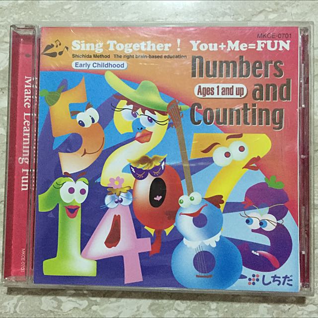 Shichida Number and Counting Songs CD For Age 1 And Above, Hobbies ...