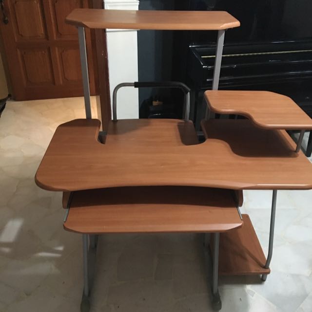 Used Computer Table, Furniture & Home Living, Furniture, Tables & Sets ...