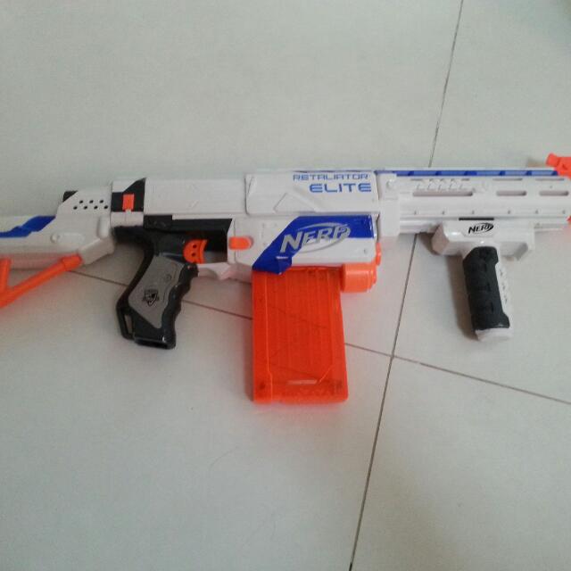 Reserved Nerf Retaliator Elite Gun, Hobbies & Toys, Toys & Games on ...
