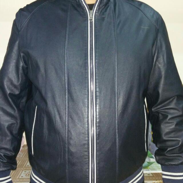 Black Lamb Leather Skin Jacket, Men's Fashion, Coats, Jackets and ...