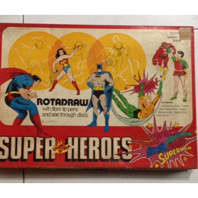 Rare Rotadraw Super Heroes Series, Everything Else on Carousell