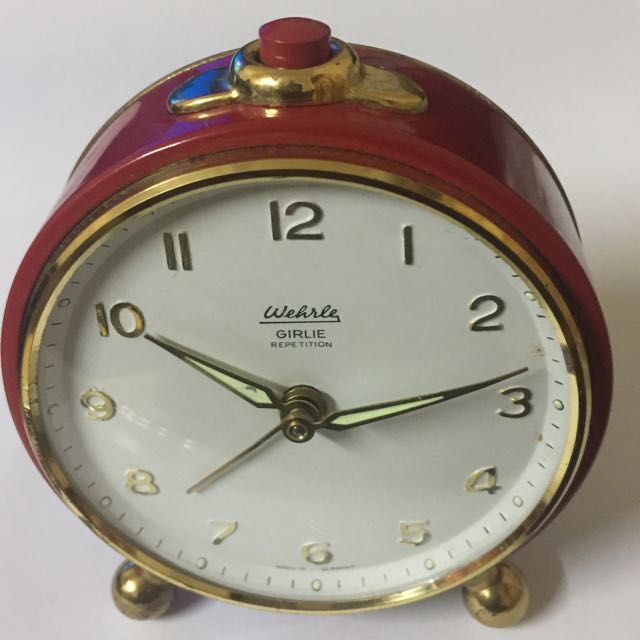 Wehrle Vintage Alarm Clock, Furniture & Home Living, Home Decor, Clocks ...