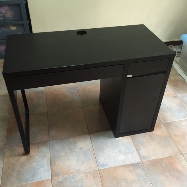 Black Study Table, Furniture & Home Living, Furniture, Tables & Sets on ...