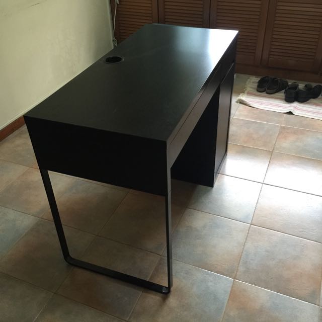 Black Study Table, Furniture & Home Living, Furniture, Tables & Sets on ...