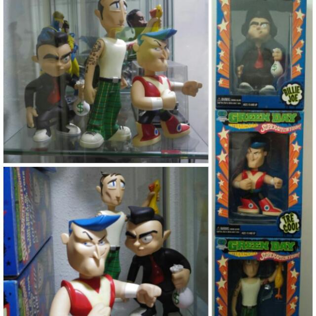 GreenDay Action figures Billie Joe, Tre Cool, Mike Dirnt, Hobbies ...